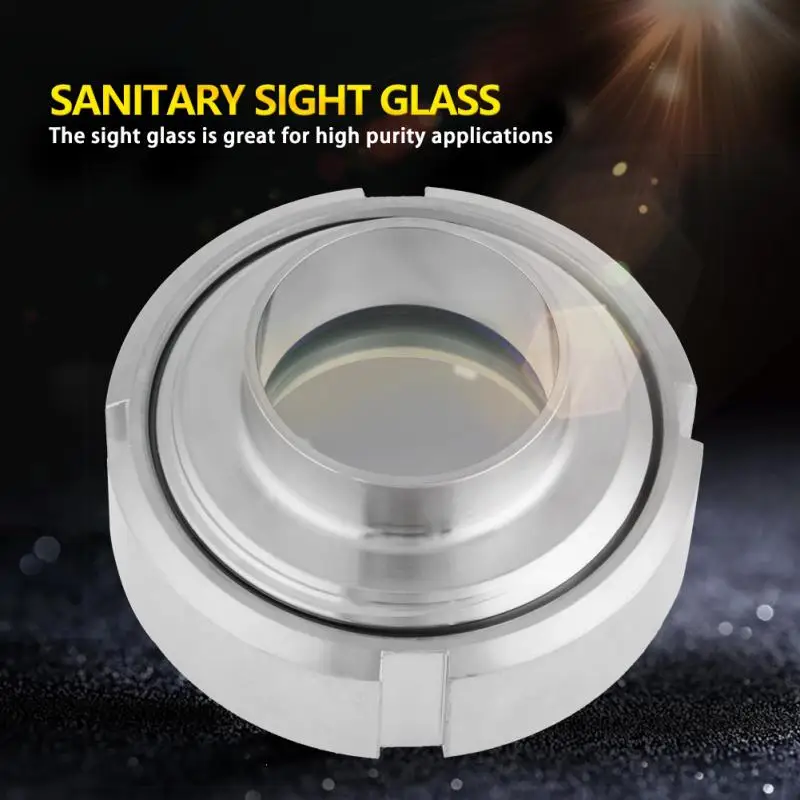 Stainless Steel SUS304 Sanitary Sight Glass Circular Viewing DN40 38mm ...