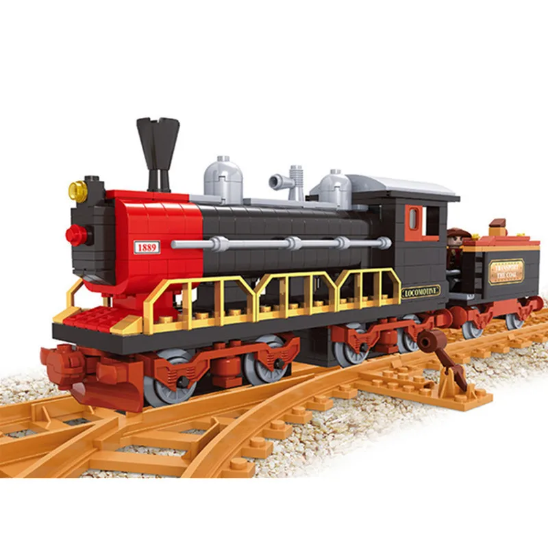 406pcs Old Fashioned Train F Building Blocks Hobby Assemblage Enlighten ...