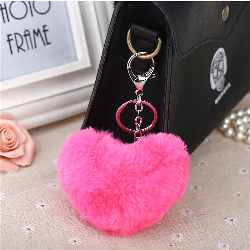 Free shipping Key Chain For Car Key Ring Keychain Chemical fiber wool ...