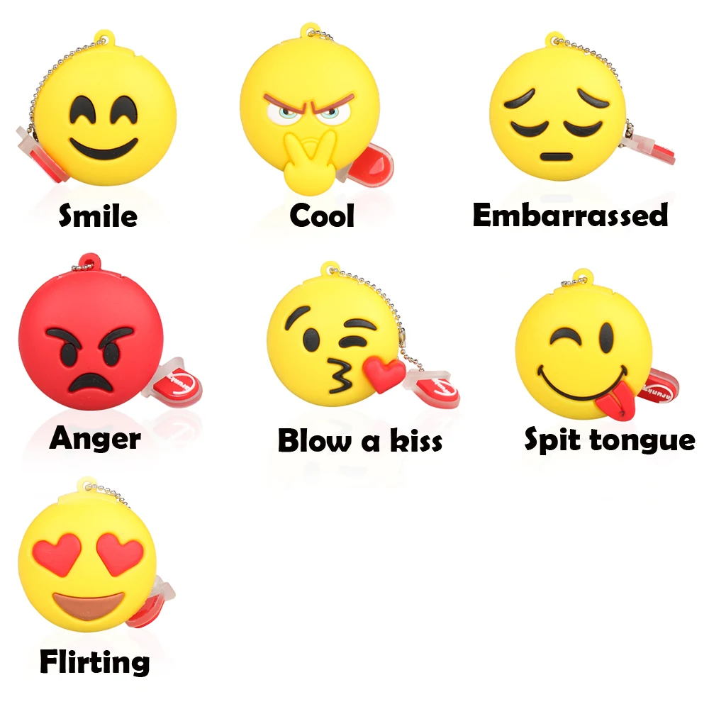 USB flash drive stick usb 2.0 real capacity Emoji emotion expression ...