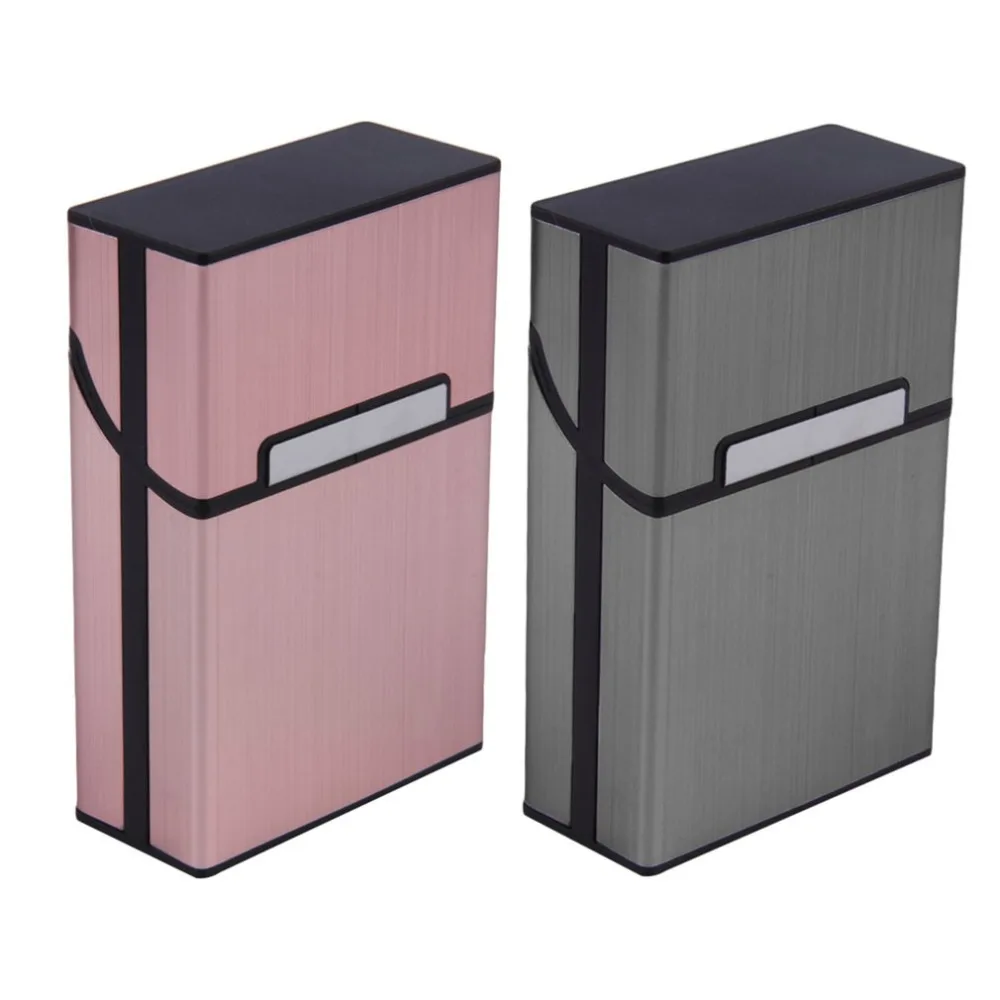 Portable Cigarettes Slim Aluminum Cigarette Case Cigar Tobacco Holder ...