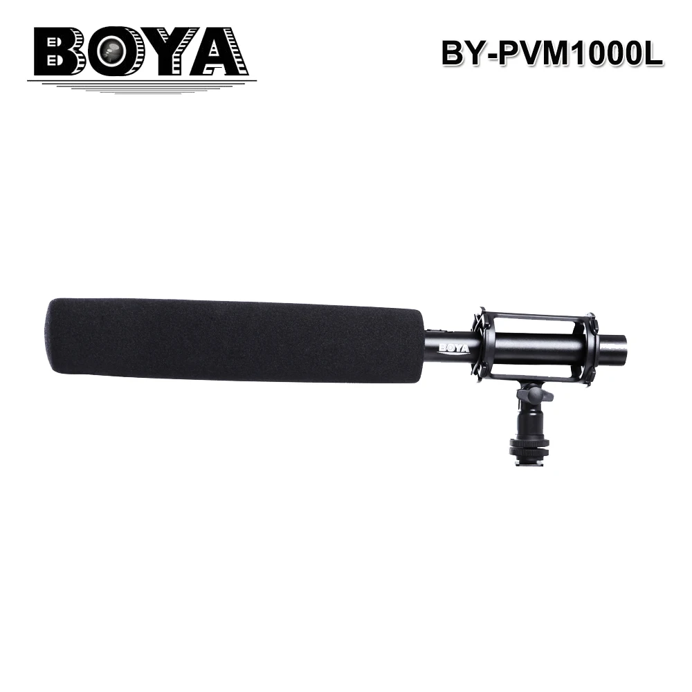 BOYA BY PVM1000L Broadcast directional Condenser Interview Microphone ...
