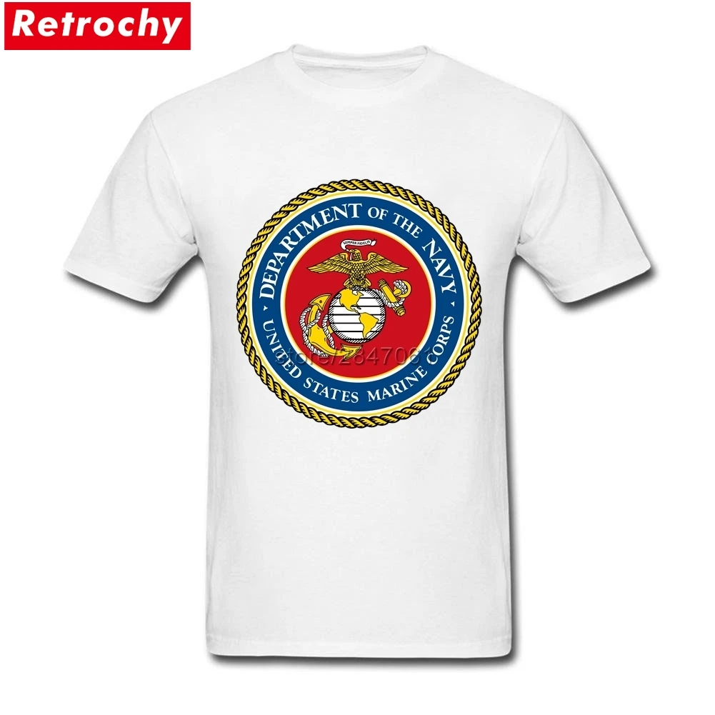 Men's USMC T Shirt Seal of the United States Marine Corps Cheap Tee ...