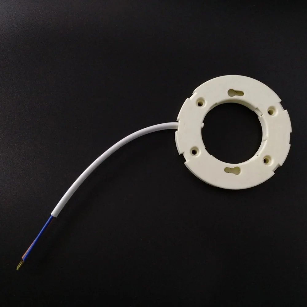 PIED DE LAMPE,--Socle de lampe GX53, support de douille de lumière, adaptateur, corps blanc ...