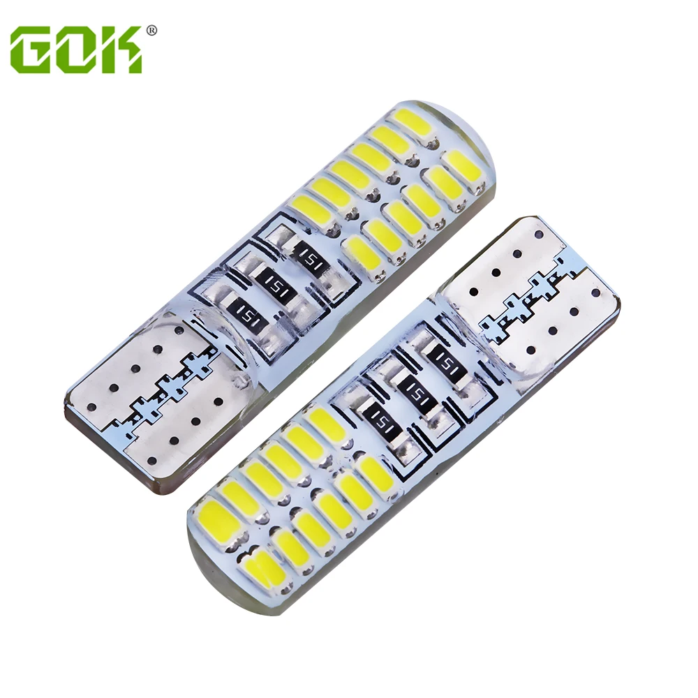 500pcs Waterproof T10 led bulb W5W T10 24LED 3014 Car Led Light CANBUS ...