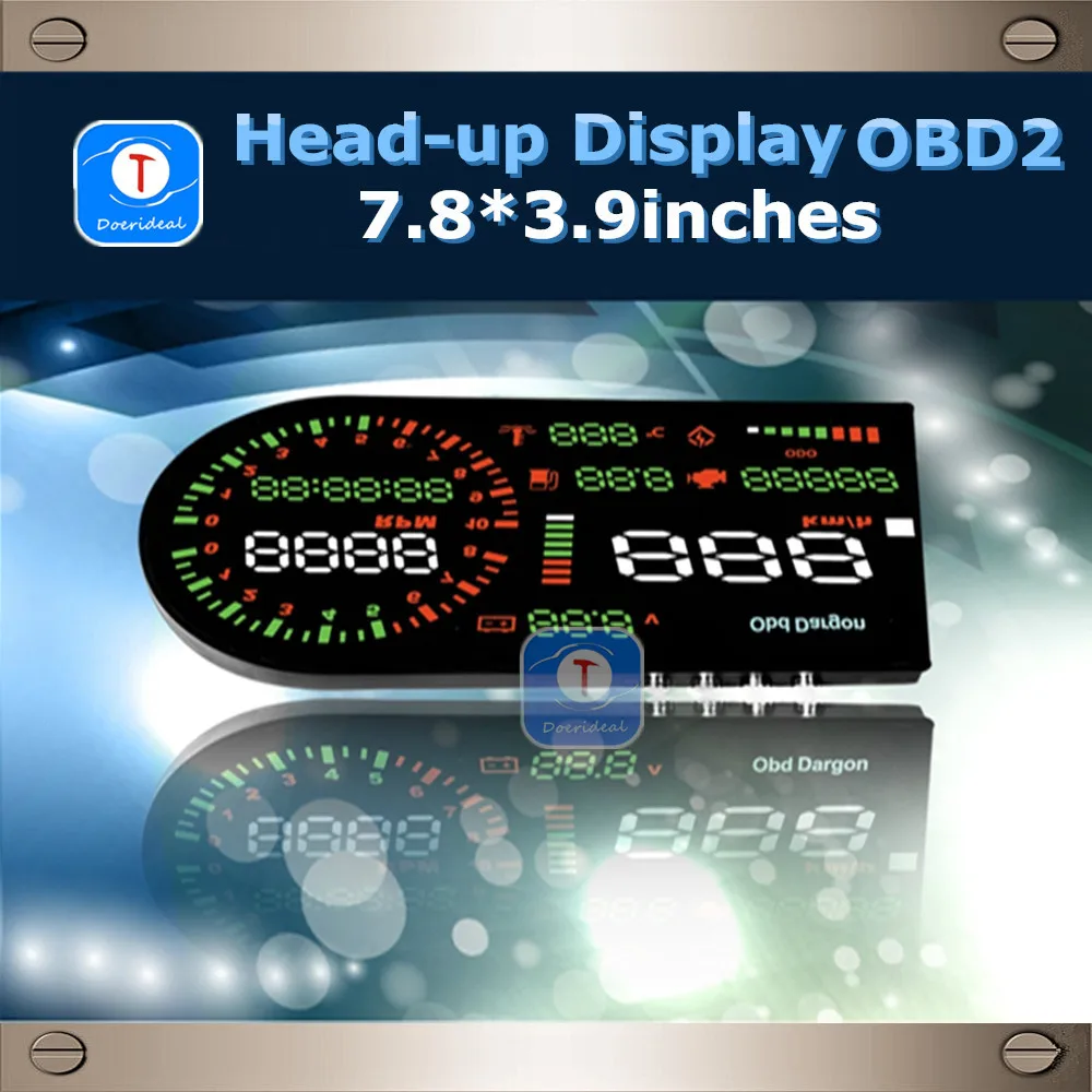 New Arrival Large Screen OBD2 Car HUD Head up Display Digital ...
