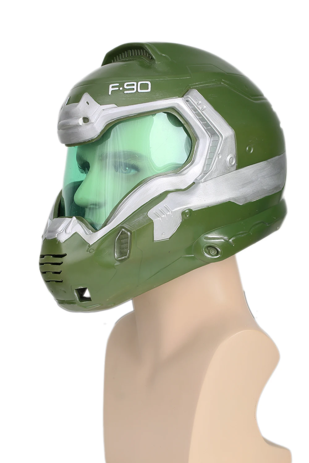 Game Doom Doomguy Full Head Helmet Cosplay Mask - AllCosplay.com
