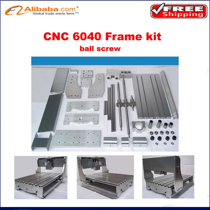 Free Shipping!! CNC 6040 Router Frame kit CNC 6040Z milling machine DIY ...