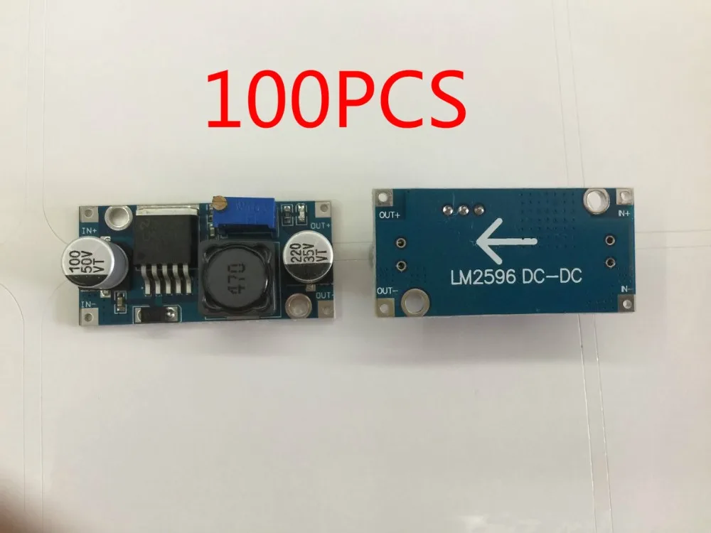 Módulo de fuente de alimentación ajustable, regulador de voltaje 3A, LM2596, LM2596S, DC DC, 100 ...