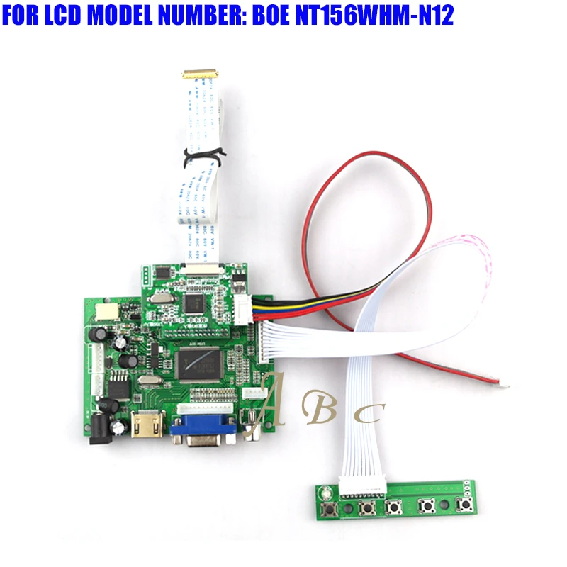 EDP HDMI VGA 2AV LVDS Controller Board Module Kit for BOE NT156WHM N12 ...