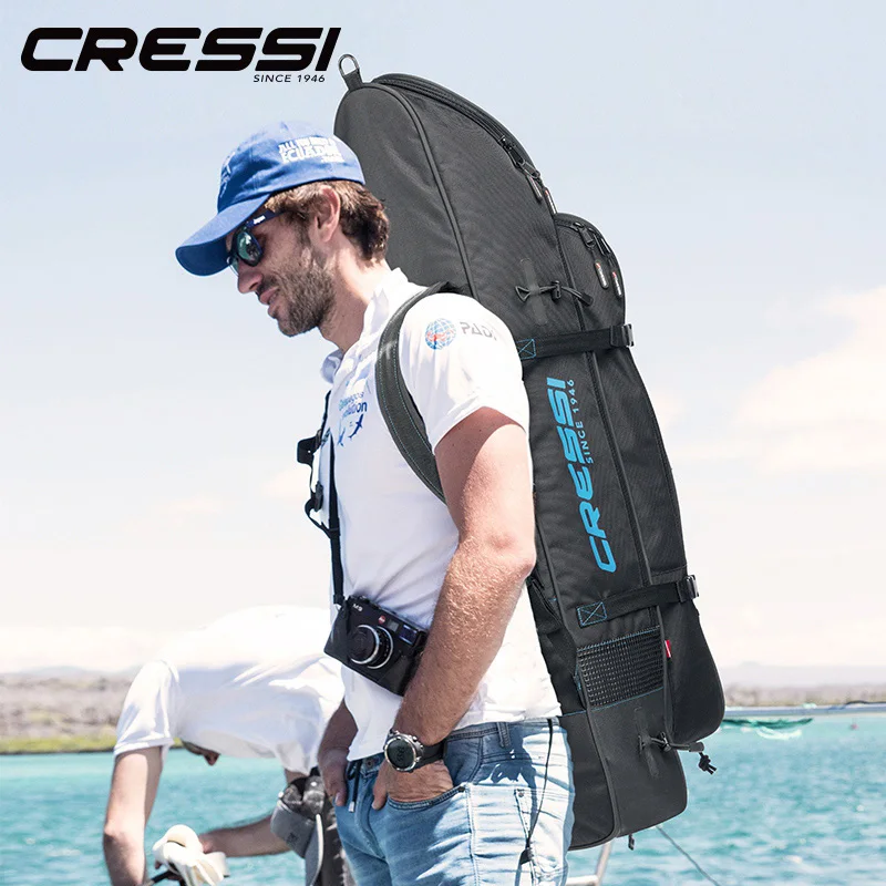 Cressi Fishing Freediving Fin Bag Backpack for Spearfishing Equipment ...