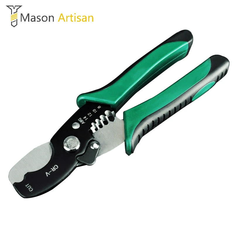 Multi Tool 8" Wire Stripper Cable Cutting Scissor Stripping Pliers Wire ...