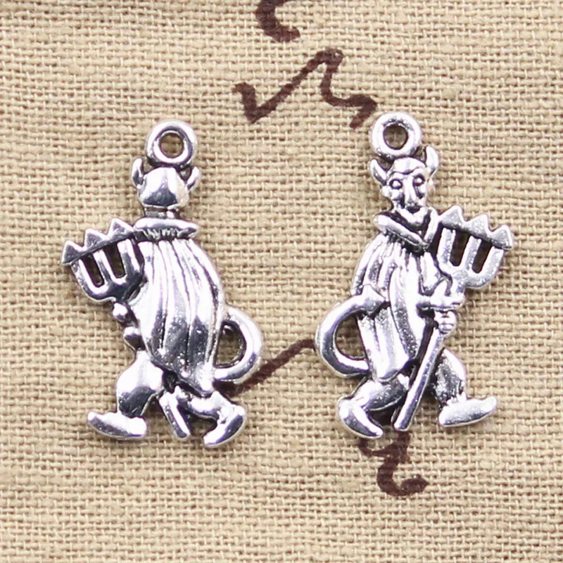 12pcs-Charms-Satan-Demon-Devil-26x15mm-Antique-Silver-Color-Plated ...