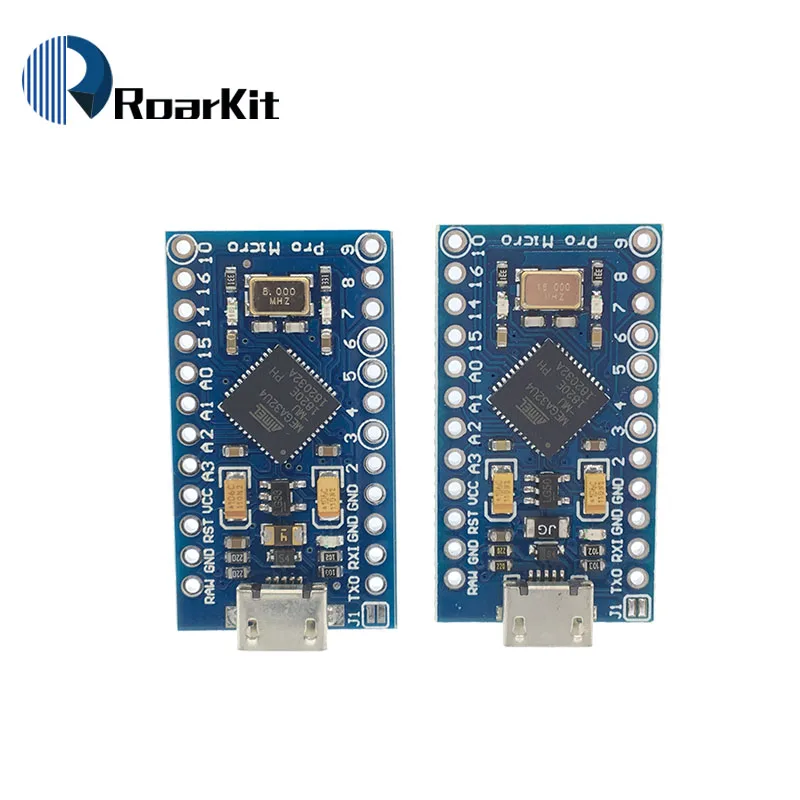 ATmega32U4 3.3V 8Mhz Pro Micro 5V 16MHz Board Module For Arduino ...