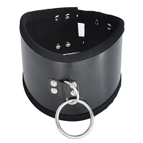 Quality leather Gimp Fetish Bondage Posture Neck Corset Collar Black ...