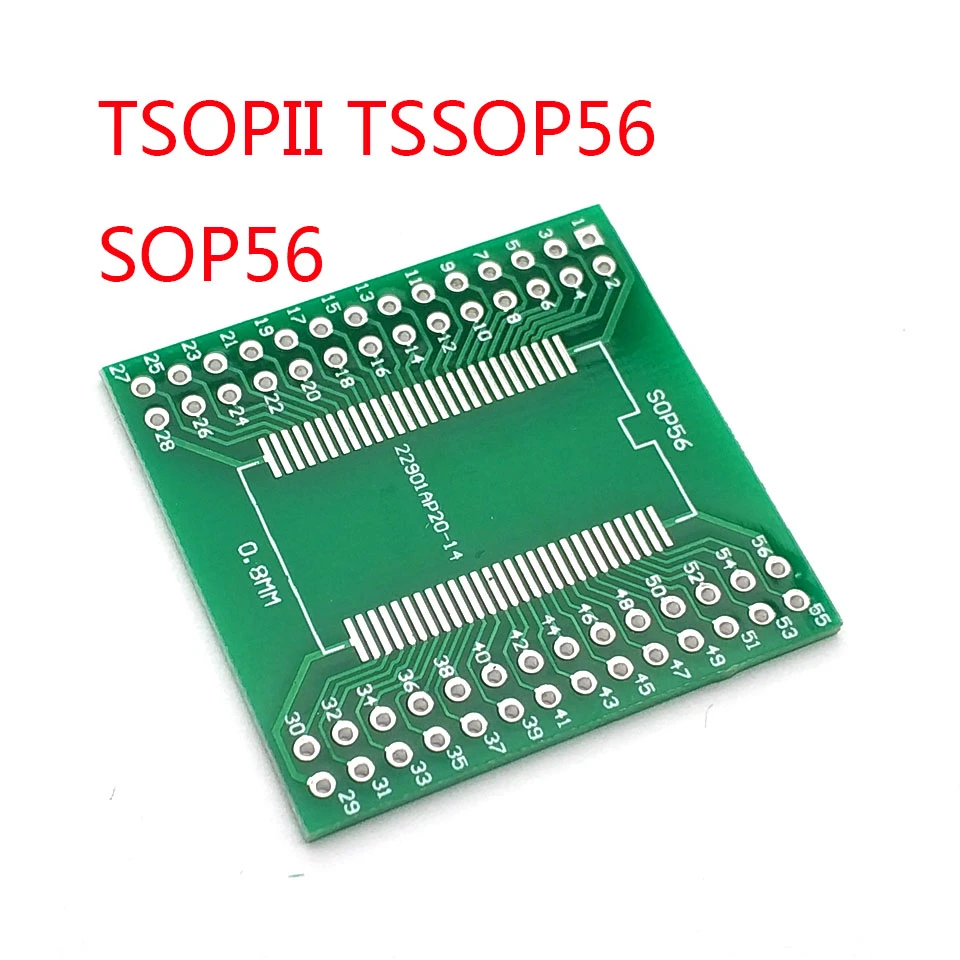 TSOPII-TSSOP56-SOP56-Conversion-Board-0-635mm-0-8mm-Pitch-SDRAM-Adapter ...