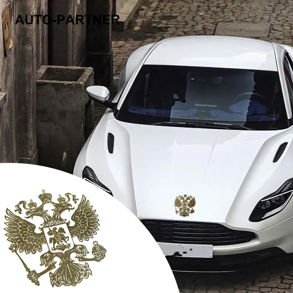 Russian Federation Eagle Nickel Metal Stickers Emblem Badge Of Russia ...