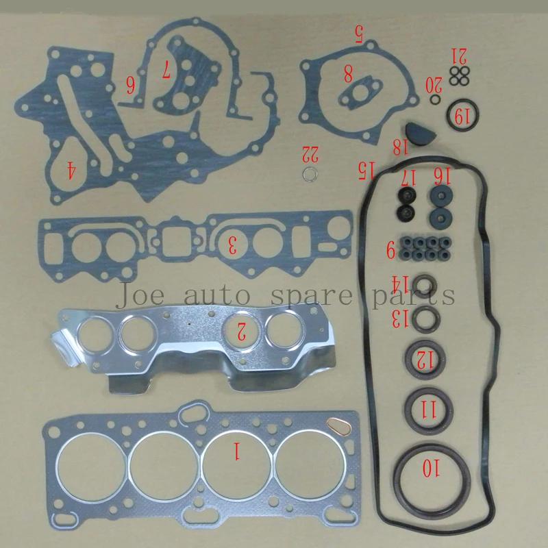 4G63 4G63T 8V G63B G4CP Engine Full gasket set kit for Hyundai Sonata ...
