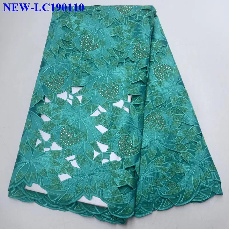 Best Selling Green embroidered Swiss voile laces African Lace Fabric ...