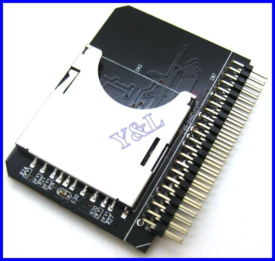 Secure Digital SD SDHC SDXC MMC Memory Card to IDE 2.5" 2.5 Inch 44P 44 ...