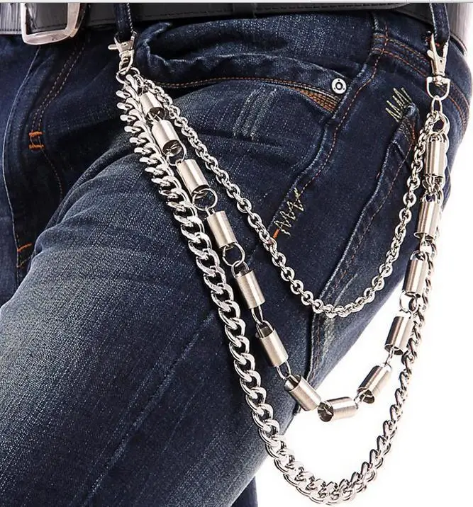 fashion man punk belly chains non mainstream pants chain hip hop waist ...