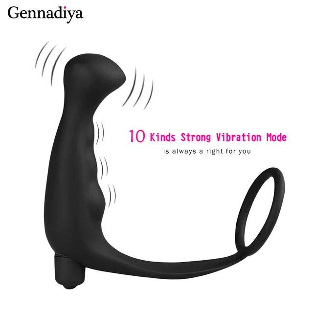 10 Speed Strong Vibration Mode Vibrator Prostate Massager Safe Silicone Medical Waterproof Toys
