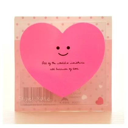 Online Buy Wholesale heart shaped sticky notes from China heart shaped ...