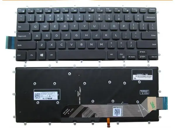 New keyboard for DELL Inspiron 7472 7370 7373 7570 7573 7572 7375 US ...