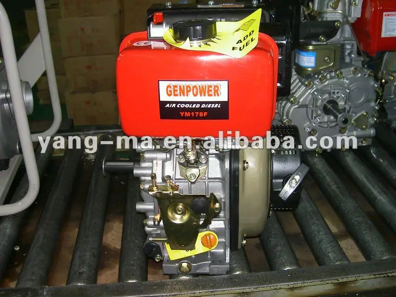 7hp 1800rpm 178FSE single cylinder auto start diesel engine|diesel ...
