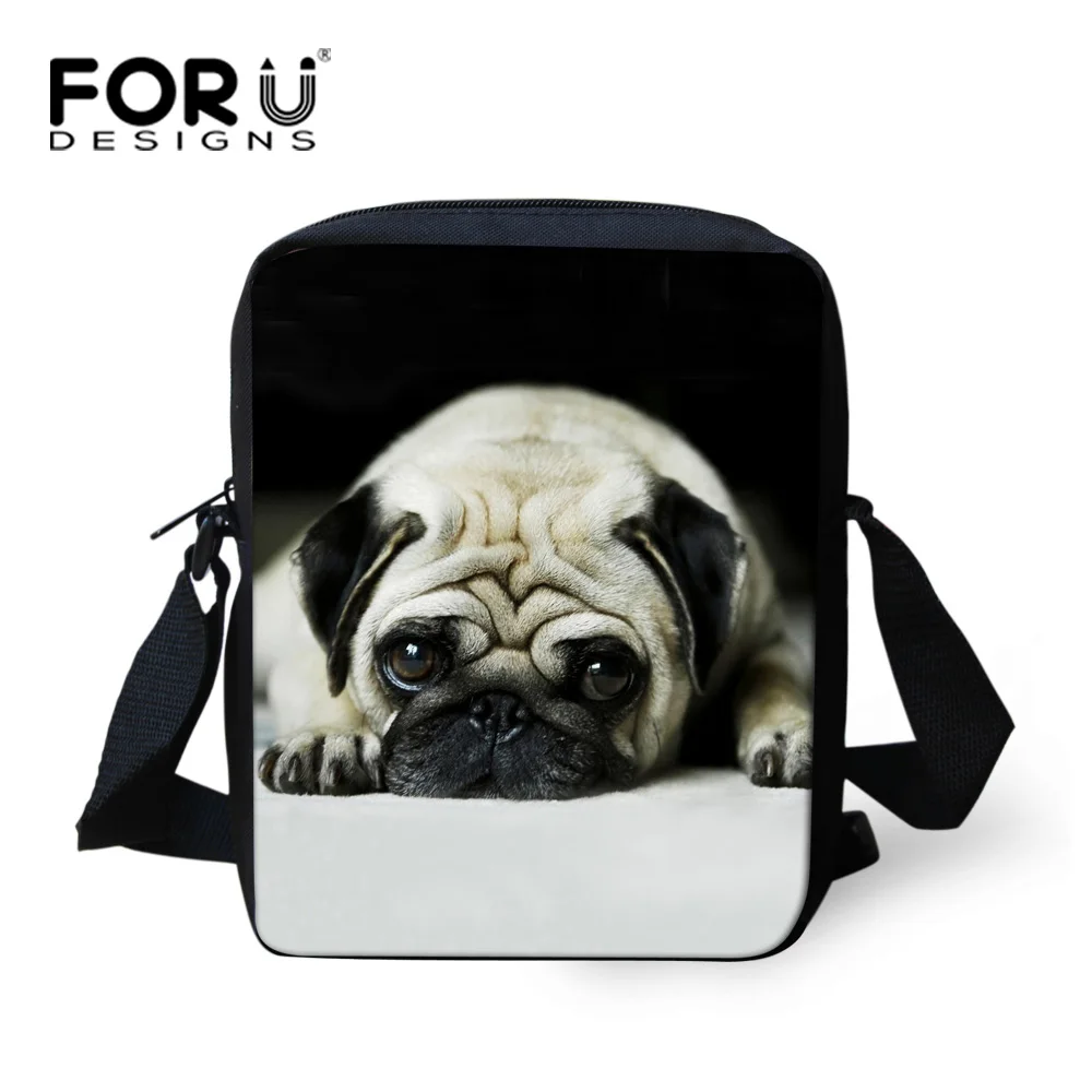 Forudesigns Fresh Puppy Pug Dog Women Bag Mini 3d Animal Crossbody Bag ...