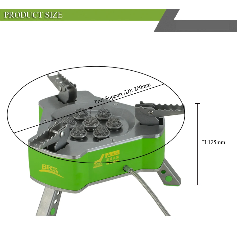 BRS-71 Portable Outdoor Camping Stove Butagas LPG Gas Cooking 9800W ...