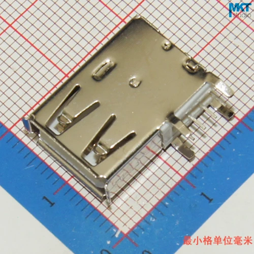 100Pcs A Type Female USB PCB Connector Socket, USB Jack Plug|plug ...