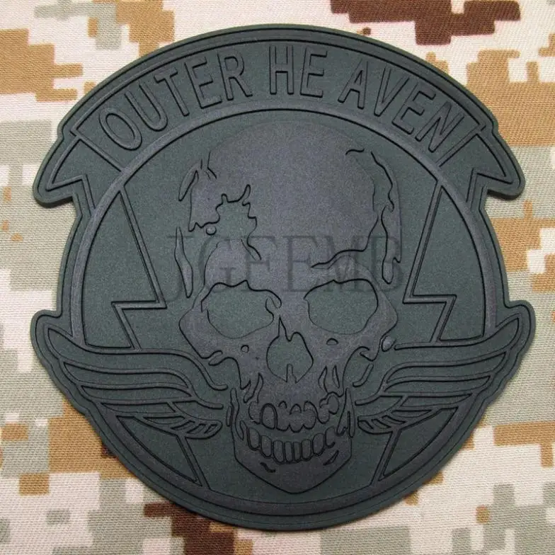 green background black design Metal Gear Solid MGS OUTER HEAVEN PMC ...