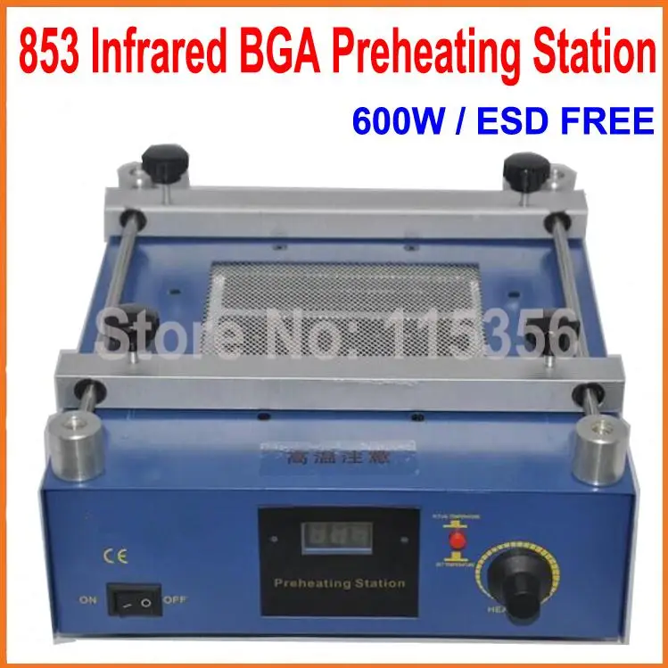 853 ESD Infrared Ceramics Preheater BGA IR Preheating Station Digital ...