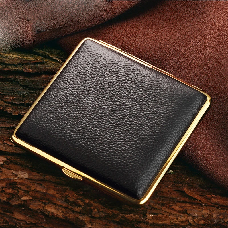 Smoker Leather Cigarette Case for 20pcs cigarettes cigarette box ...