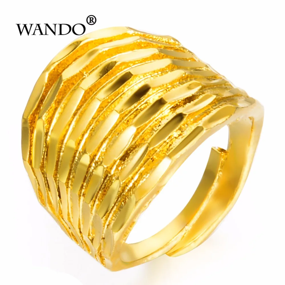 wando Ethiopian Africa Free size Ring for Women Gold Color Fashion Arab ...