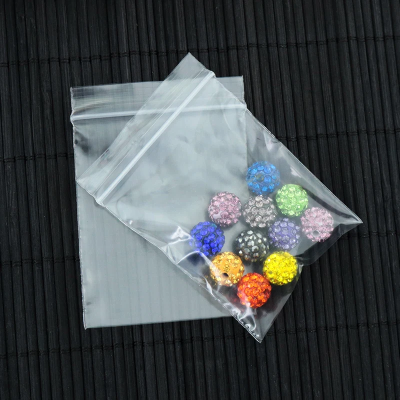 Jewelry Gift Glass Packaging Bags PE Plastic Zip Lock Recloseable ...