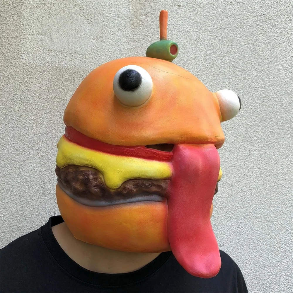 Game Adult Beef Boss Latex Mask Helmet Halloween Cosplay Costumes Full ...