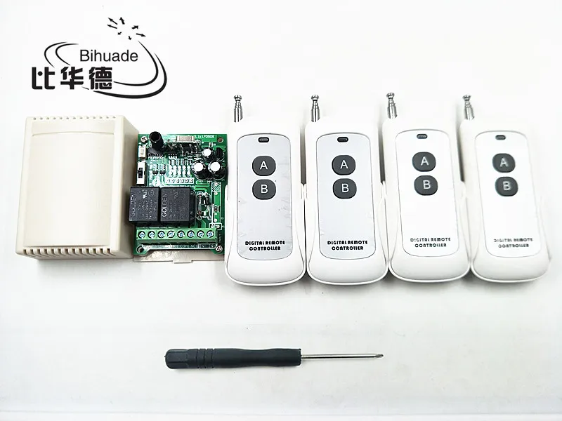 433Mhz Universal Wireless Remote Control Switch DC12V 2CH relay ...