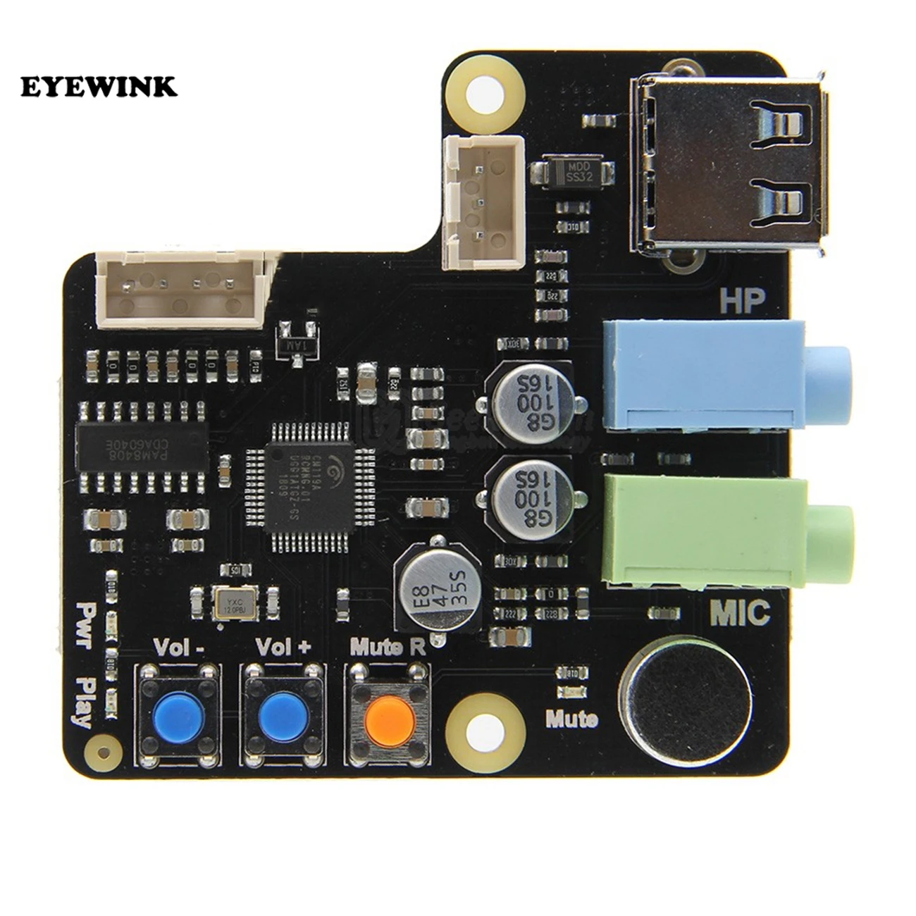 For Raspberry Pi X350 Microphone Input Audio Input And Output Usb Audio Card For Pcraspberry Pi