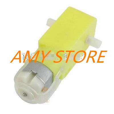 6v Dc 160ma 100rpm Dual Shaft Car Toy Reduced Gear Motor Yellow - Dc ...