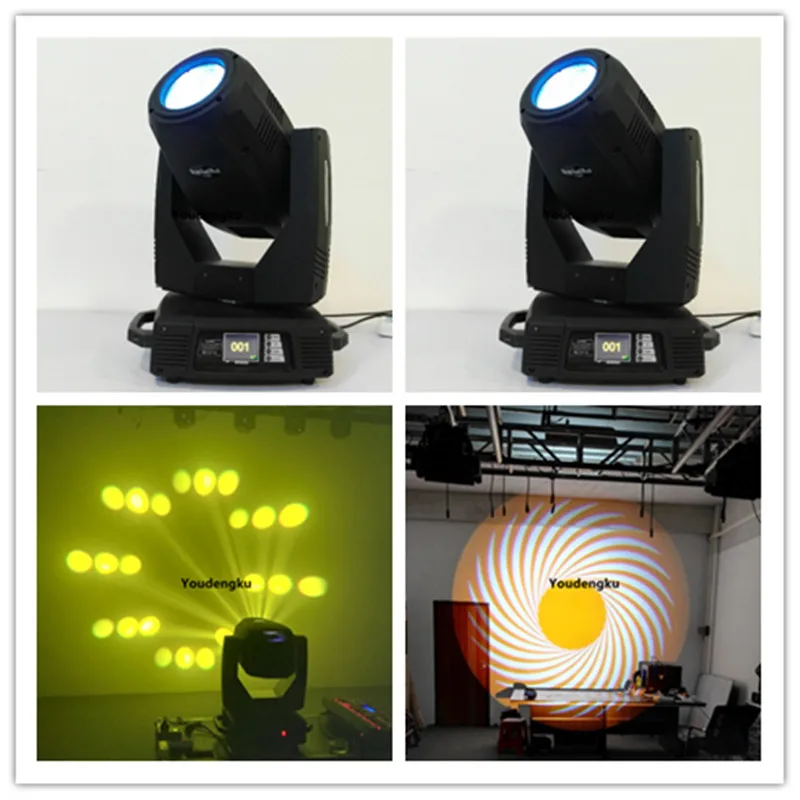 4 pieces 350Watt R17 DMX Zoom Rotate Gobo beam 17r 350w moving head 17r ...