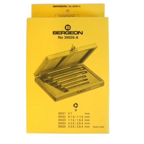 Bergeon 30026 A Set De 5 Acero Templado Vicios De Pin HP30026 A|Repair ...