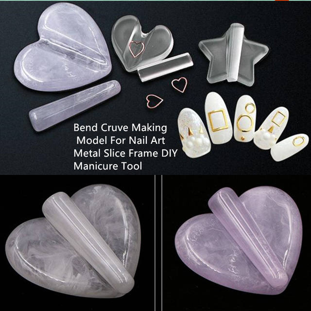 Metal Studs and Charm Bend Tool for Nail Art - Limegirlstore