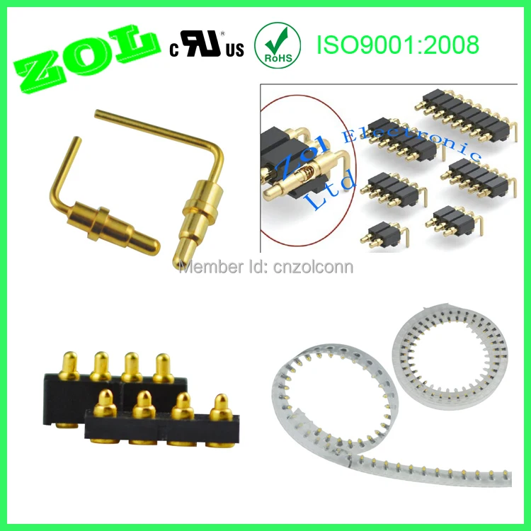 spring loaded pogo pin connector 3 micro|connector jst|spring color by ...