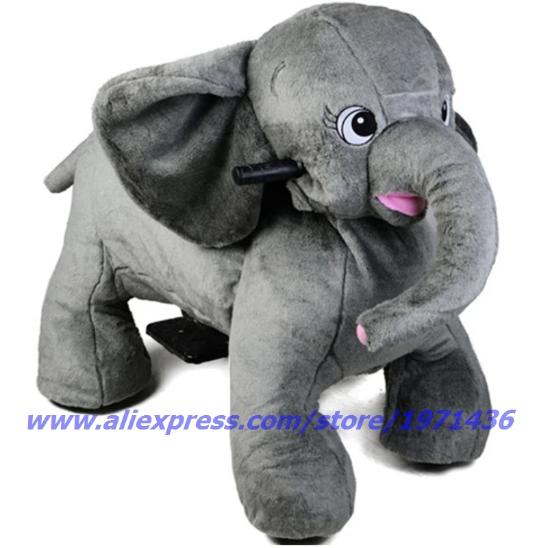 Elephant-Kiddie-Ride-Remote-Control-Battery-Coin-Token-Operated-Stuffed ...