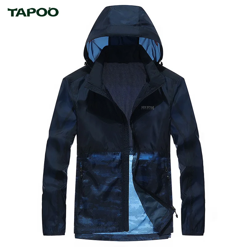 TAPOO Transparent Military Jackets Bomber Men Slim Waterproof ...