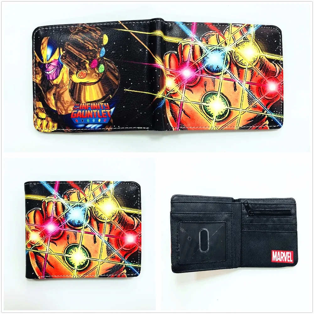 Marvel Comics The Infinity Gauntlet Wallet Men's Short PU Purse Credit ...
