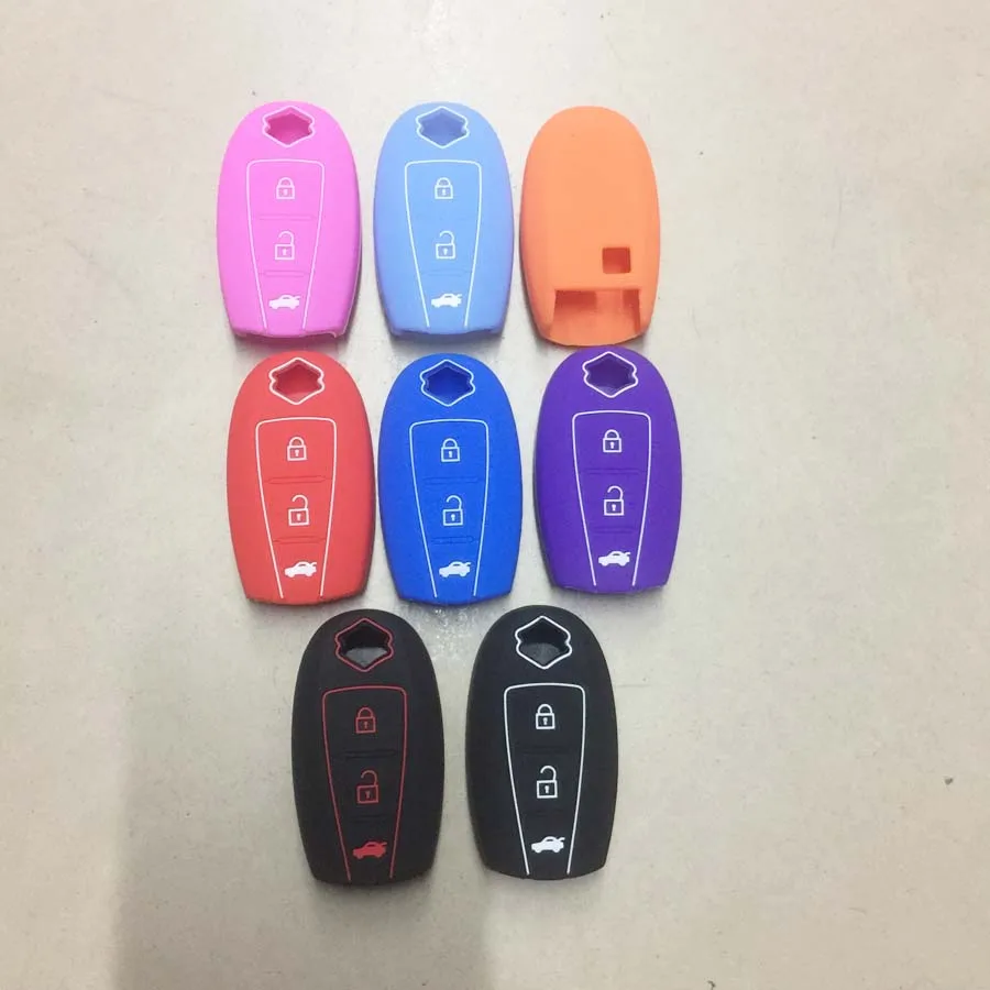 40pcs 8 color Silicone car key case cover for SUZUKI Swift Sport SX4 ...