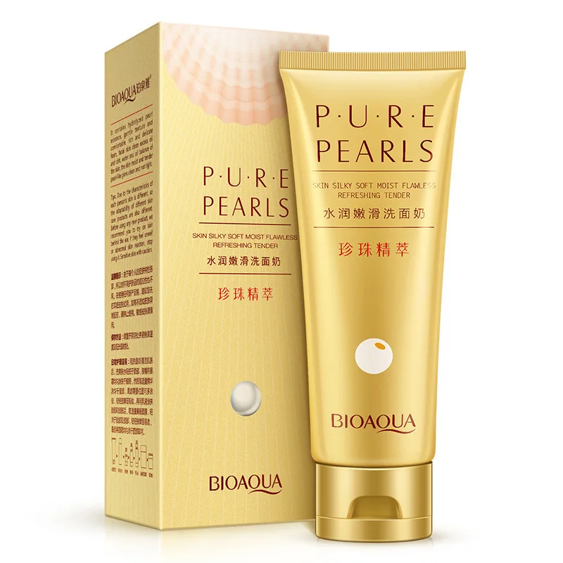 100g BIOAQUA Natural Pearl Extract Moisturizer Facial Cleanser ...
